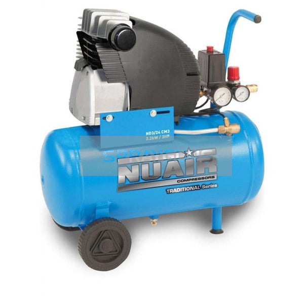 Nu-Air ND3 50cm3 portable direct drive air compressor 230v with a 50ltr ...
