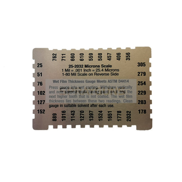 Wet Film Thickness Gauge 25 - 2000 Microns 1 Piece – Spray Guns